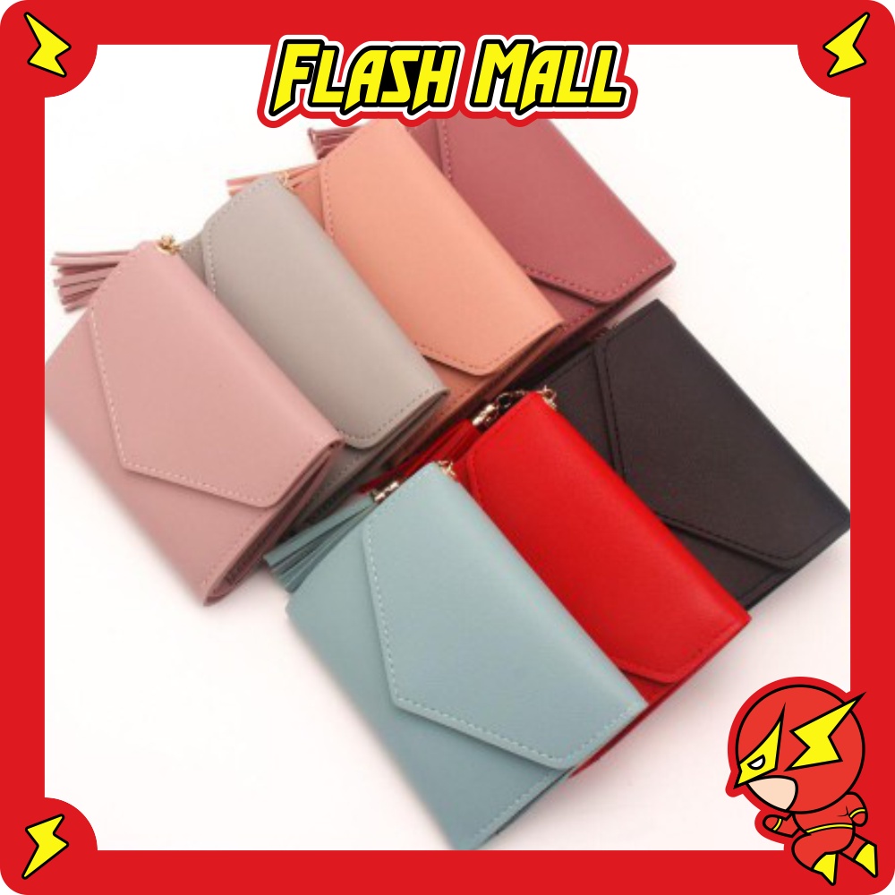 Jual FLASHmall WD008 Dompet Lipat Mini Wanita Trend Fashion Cute Wallet ...