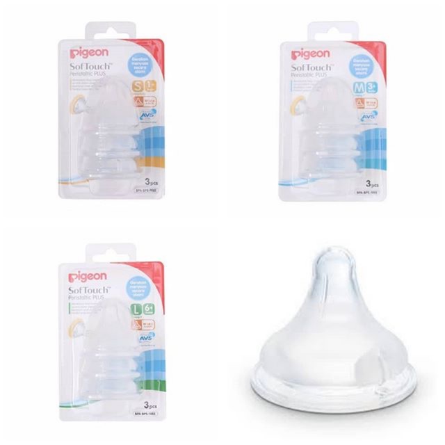 Jual Pigeon Nipple Peristaltic Plus Wide Neck Dot Pigeon | Shopee Indonesia