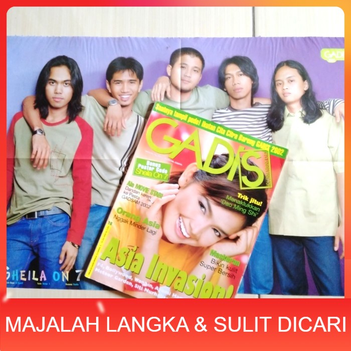 Jual Majalah GADIS No.18 Jul 2002 SITI NURHALIZA + POSTER JUMBO SHEILA ON 7 Langka | Shopee ...