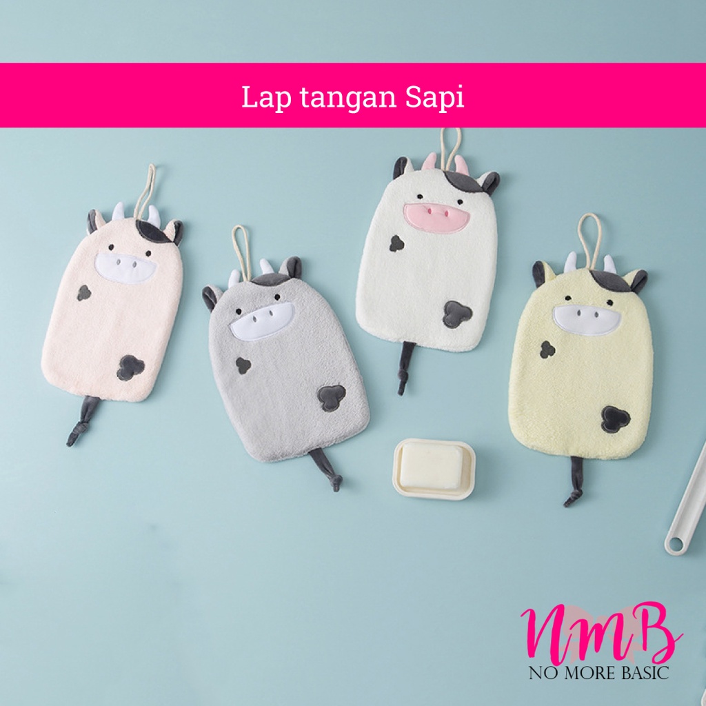 Jual Lap Tangan Gantung Karakter Sapi / Handuk Tangan Gantung Karakter ...
