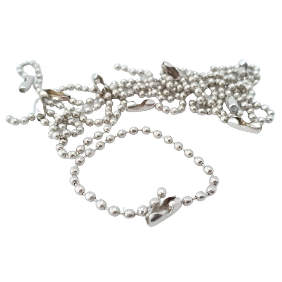 Jual Rantai Kuku Satuan Warna Silver 10cm Gantungan Kunci Ganci Ring ...