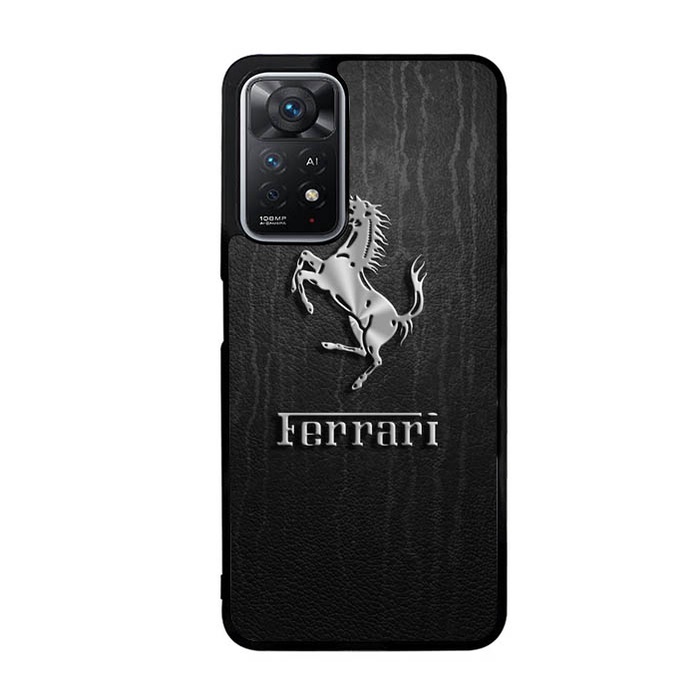 Jual Custom Casing Redmi Note 11 Pro 5G Ferrari Logo wood 3d | Shopee ...