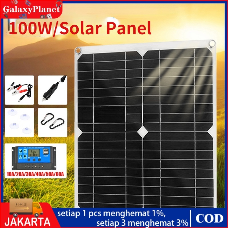 Jual 100W Solar Panel Tenaga Surya - papan Solar Panel polycrystalline ...