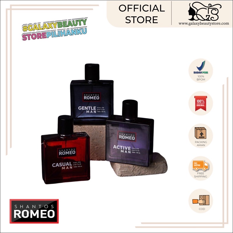 Jual SHANTOS ROMEO FRAGRANCE EAU DE PARFUME 100ML / PARFUM SHANTOS ...