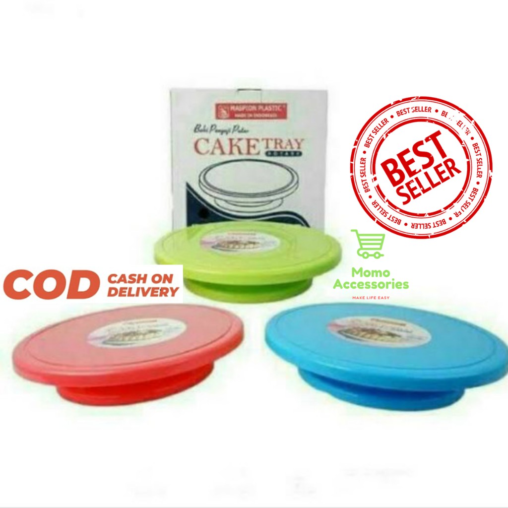 Jual Meja Putar Menghias Kue Baki Cake Tray Maspion | Shopee Indonesia