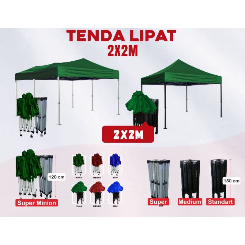 Jual Tenda Lipat 2x2 m | Shopee Indonesia