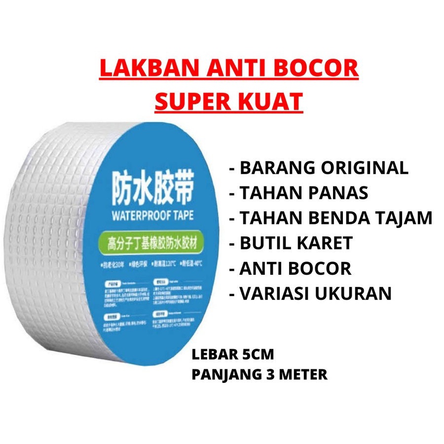 Jual LAKBAN ANTI BOCOR - ALUMUNIUM FOIL WATERPROOF PENAMBAL ATAP TOREN ...