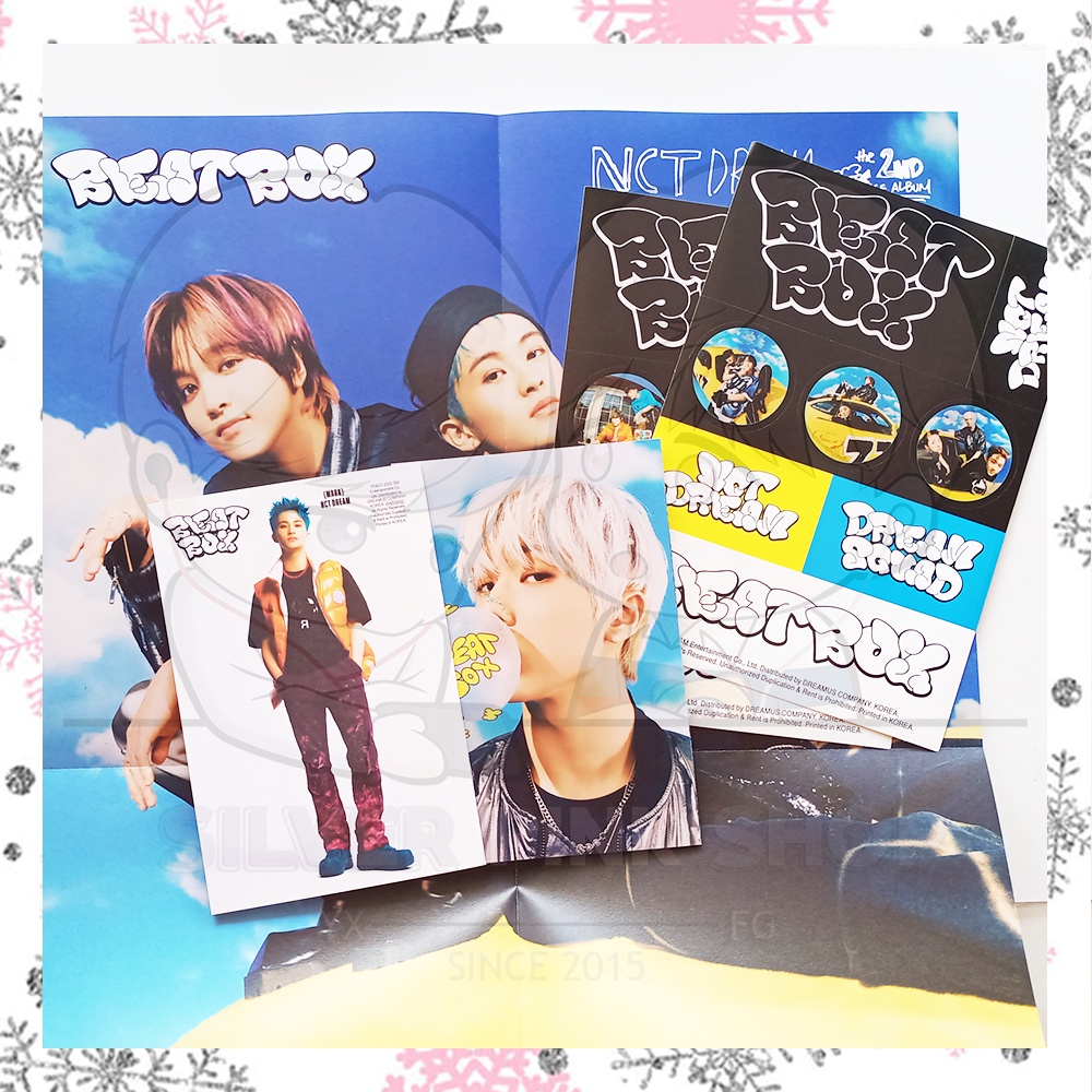 Jual [READY] NCT Dream Beatbox Photocard Set, Sticker, Folded Poster ...