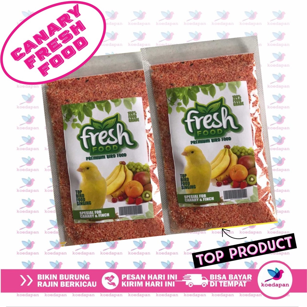 Jual MAKANAN BURUNG PLECI & KENARI CEDE FRESH DENGAN BUAH BUAHAN EXTRA ...