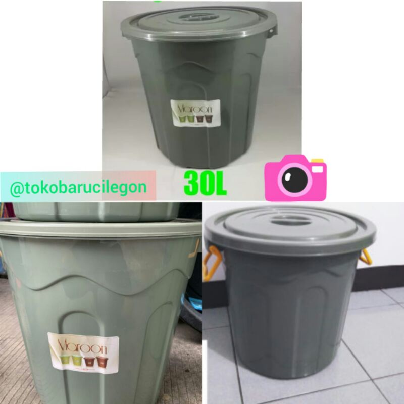 Jual Ember 30 Liter Maroon Great | Shopee Indonesia