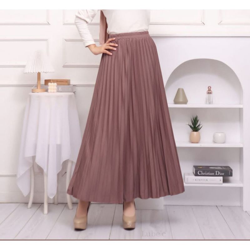 Jual Rok Plisket Rok Plisket Premium Plisket Semua warna | Shopee Indonesia