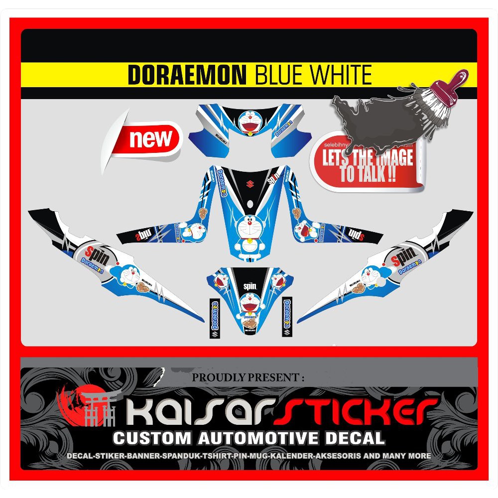 Jual STICKER SUZUKI SPIN DORAEMON Limited | Shopee Indonesia