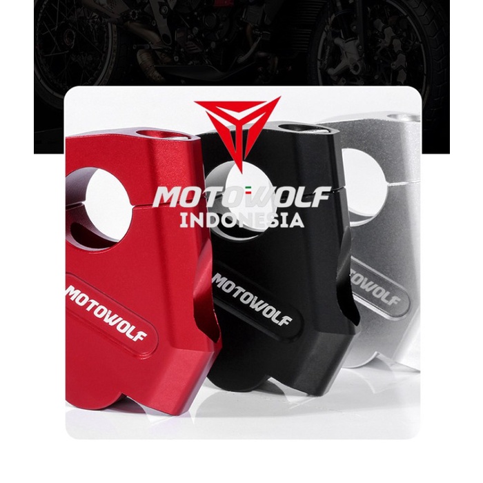 Jual Raiser Stang Motor Universal CNC Alumunium Motowolf MDL 3517 ...