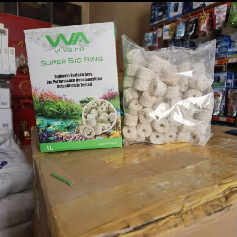 Jual Vivaria Super Bio Ring 1 liter (media bakteri untuk ikan hias ...