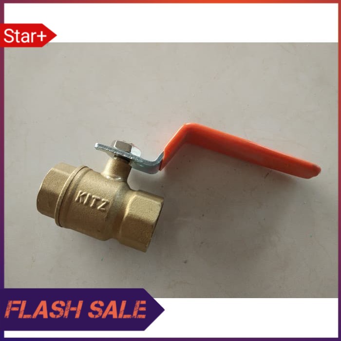 Jual Stop Kran Ball Valve KITZ 1 2 Kuningan Asli Berkualitas Tinggi | Shopee Indonesia
