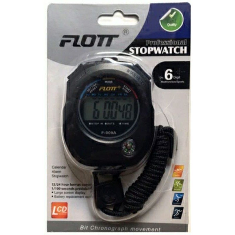 Jual Stopwatch flott / Stop Watch FLOTT FREE PLUIT ROPE BIG NUMBERS ...