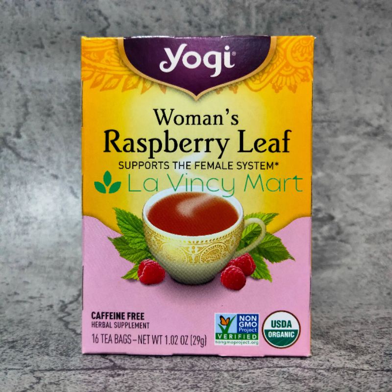 Jual Woman's Raspberry Leaf Yogi, Caffeine Free, 16 Tea Bags, 29 g ...