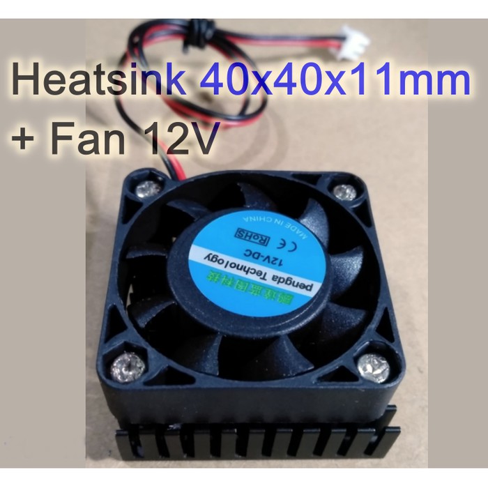 Jual Kipas 12V dan Heatsink 40x40x11mm Aluminium Pendingin Fan Peltier ...
