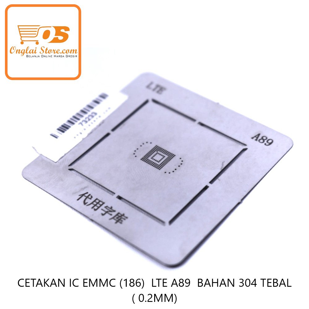 Jual TOOL'S CETAKAN IC BGA EMMC (186) LTE A89 BAHAN 304 TEBAL ( 0.2MM) | Shopee Indonesia