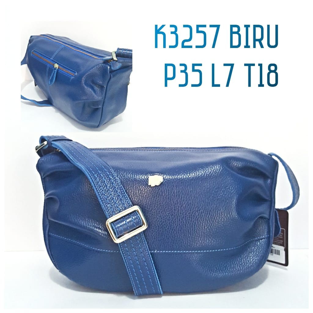 Jual Tas Kulit Papillon Original K3257 Biru | Shopee Indonesia