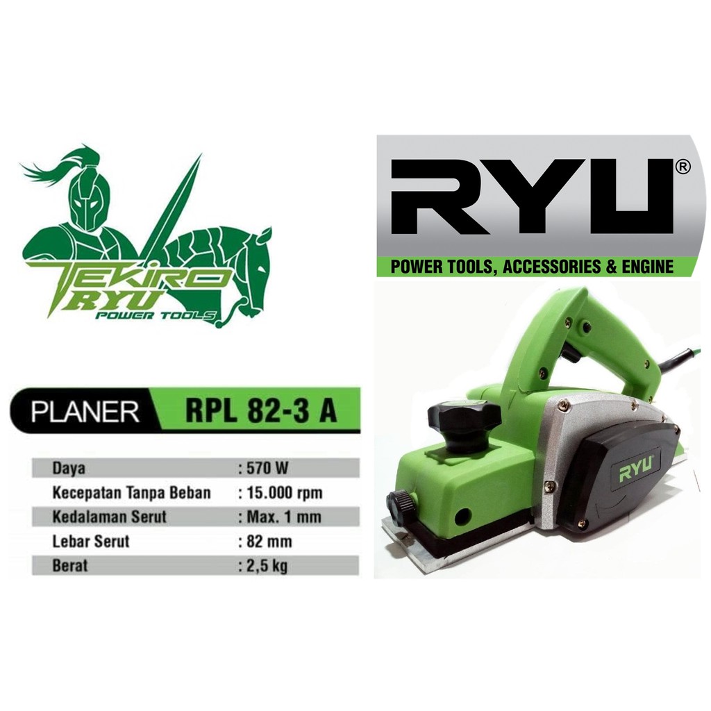 Jual mesin planer RYU RPL 82-3A mesin ketam mesin serut pasah Tekiro ...