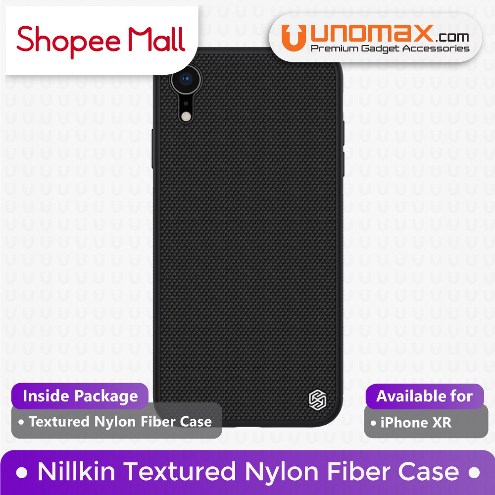 Jual Nillkin Textured Nylon Fiber Case iPhone XR Black | Shopee Indonesia