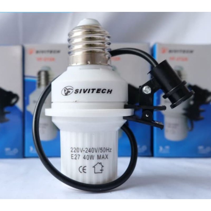 Jual FITTING LAMPU SENSOR OTOMATIS CAHAYA TIMER SIANG dan MALAM JALAN ...