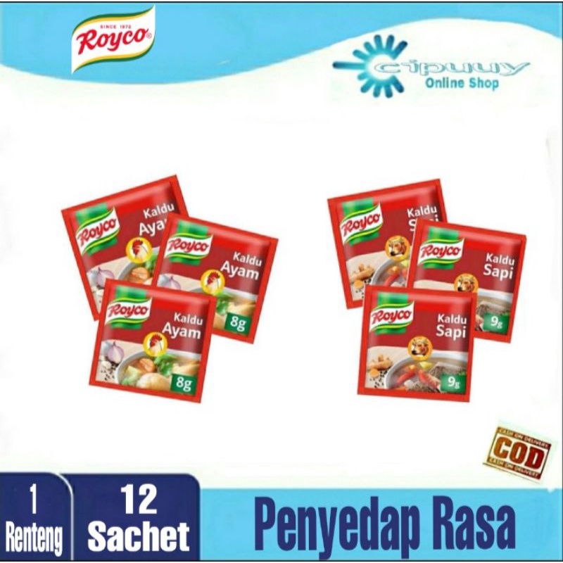 Jual Royco Sapi 9g / ayam 8g 1 Renceng 12 sachet | Shopee Indonesia