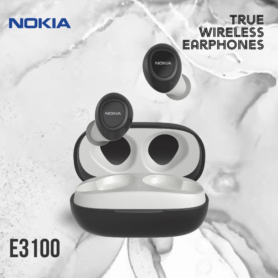 Jual Nokia Essential True Wireless TWS Earphone E3100 Black Original ...
