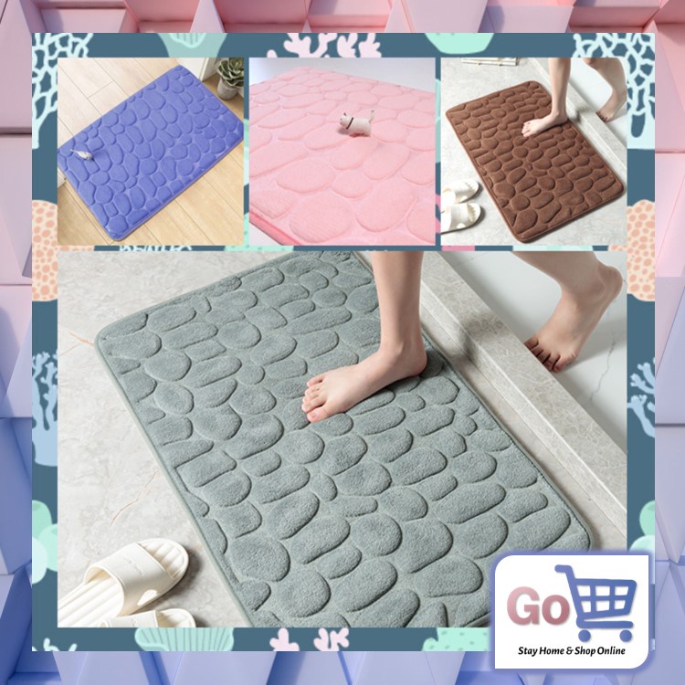 Jual Go - H627 (40×60cm) Keset Kaki Anti Slip / Bahan Memory Foam ...