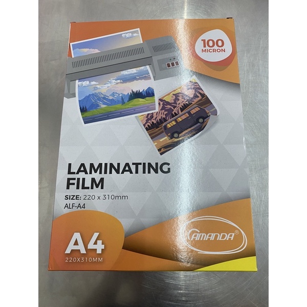 Jual Laminating Amanda A4 / Laminating Amanda F4 // Laminating A4 / Laminating F4 (1pak isi 100 ...