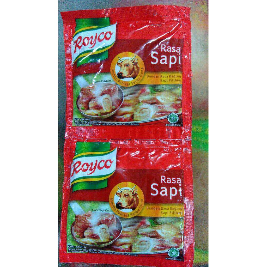 Jual Royco Sapi Sachet 9gr per renceng isi 12 sachet | Shopee Indonesia