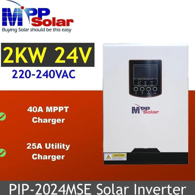 Jual Hybrid Offgrid inverter 2Kva 2Kw MPPT 40A merk MPP Solar | Shopee ...