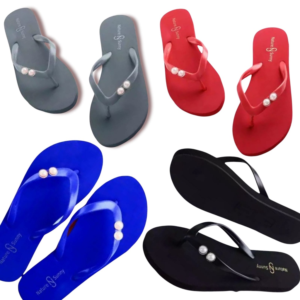 Jual Sandal Jepit Wanita Mutiara | Sendal Japit Cewe Rumah Santai ...