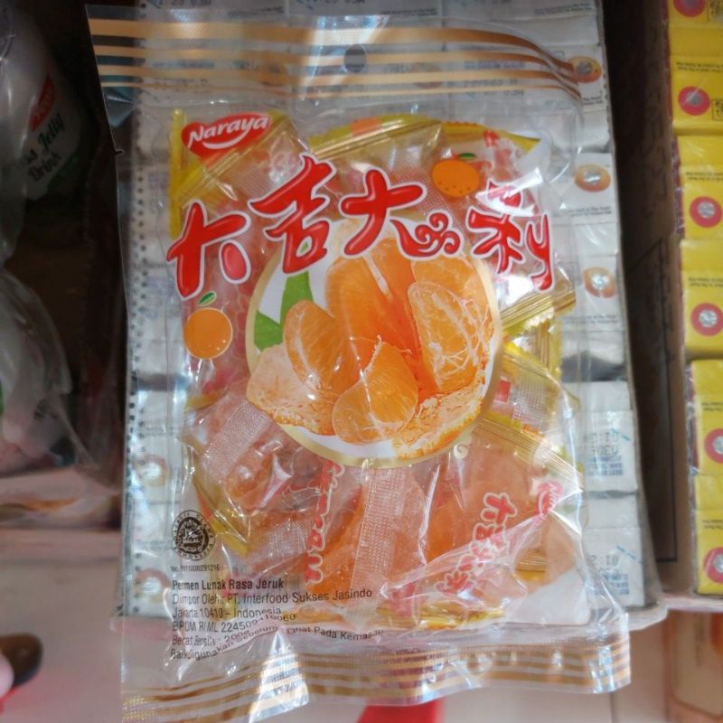 Jual NARAYA PERMEN LUNAK RASA JERUK / JELLY JERUK 200gr | Shopee Indonesia