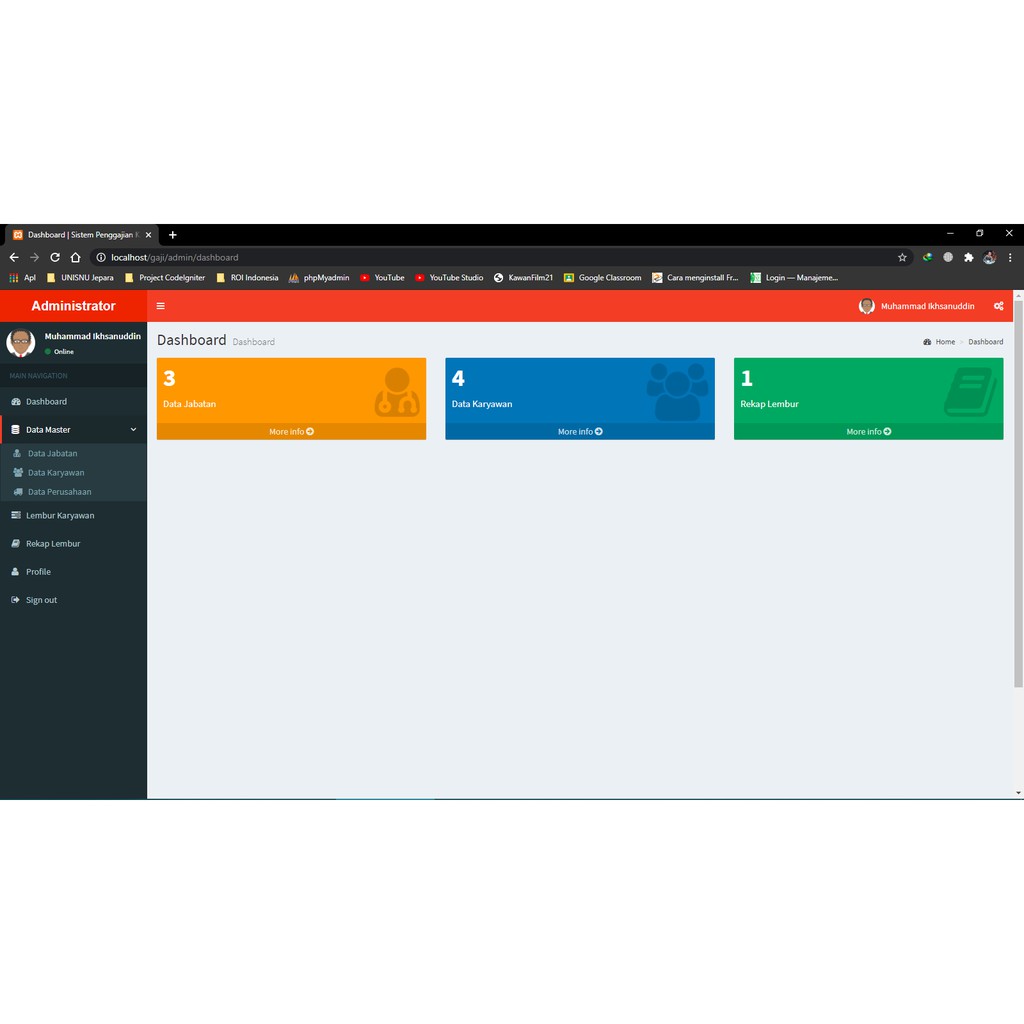 Jual Aplikasi Gaji Karyawan/Pegawai Sederhana Berbasis Website dengan Framework CodeIgniter ...