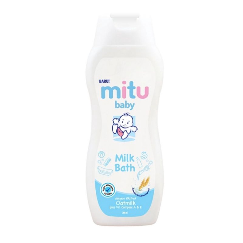 Jual MITU Baby Milk Bath Botol - 200 ml | Shopee Indonesia