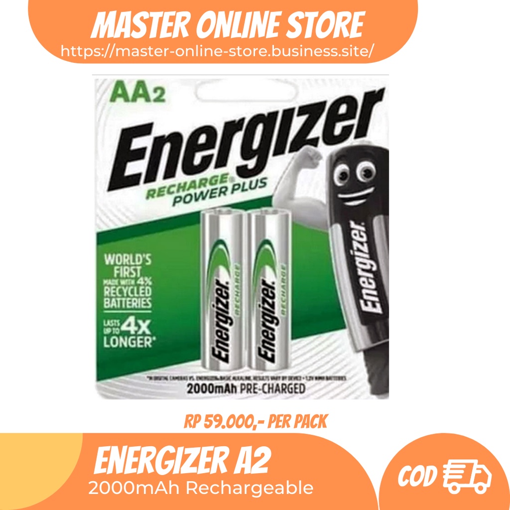 Jual Baterai Batre Battery Batterai AA A2 AAA A3 Energizer Recharge ...