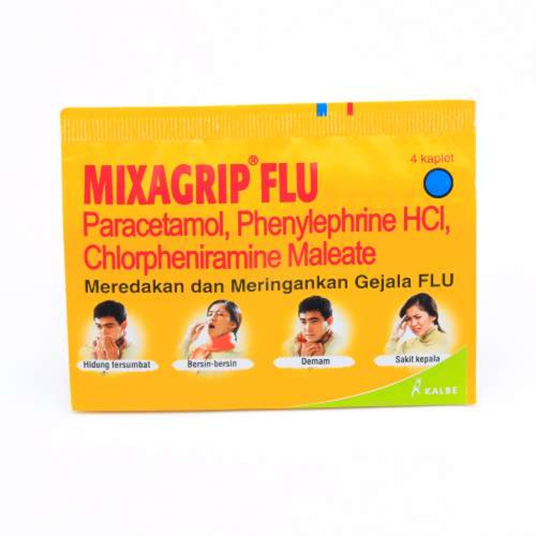 Jual Mixagrip Flu / Flu & Batuk - 4 Kaplet | Shopee Indonesia
