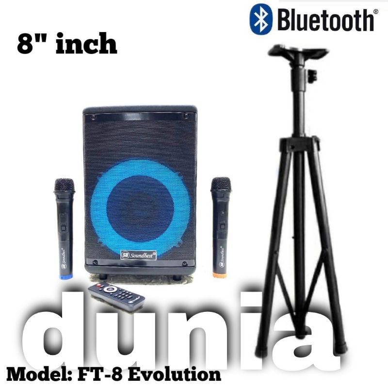 Jual Speaker Portable Wireless Soundbest FT 8 Evolution Original 8 inch ...