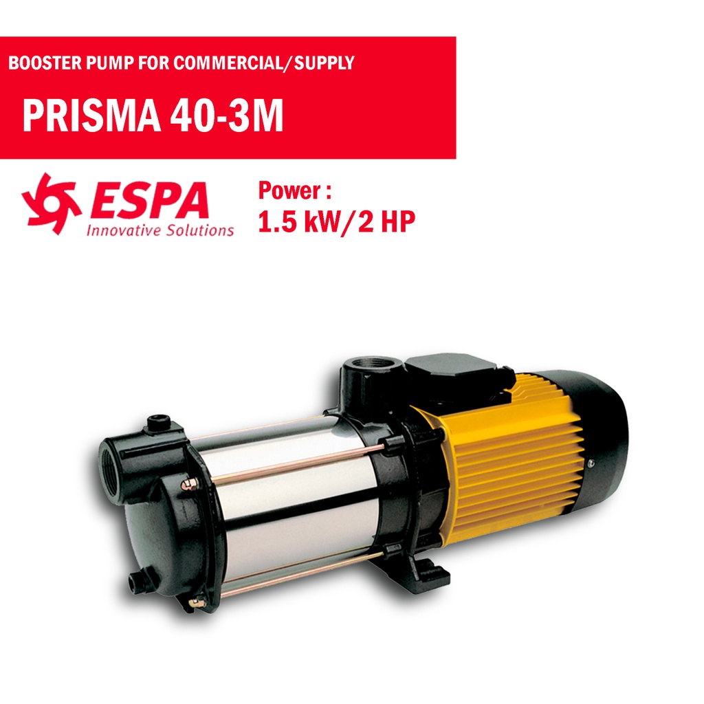 Jual Pompa Dorong Air / Booster Pump ESPA Prisma 40 - 3 M Buatan ...