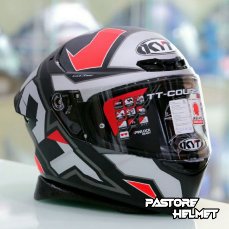Jual Helm KYT TT Course Electron Red Original / TTC Electron Red ...