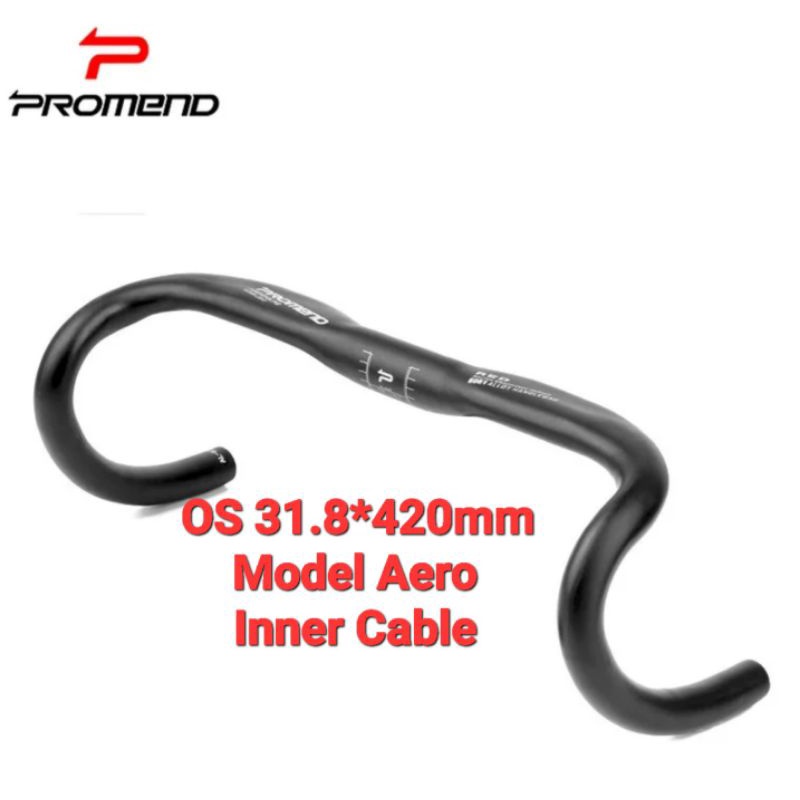 Jual Promend Handlebar Dropbar Aero OS 31.8mm 420mm Drop Bar Stang ...