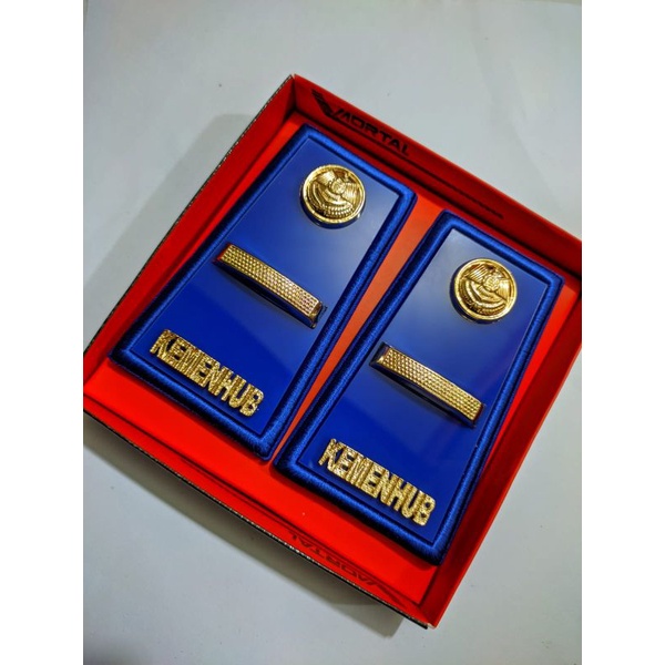Jual PANGKAT KEMENHUB 3A MIKA BIRU LIS BIRU EXCLUSIVE | Shopee Indonesia