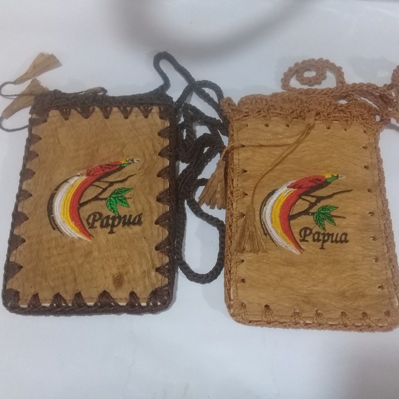Jual Tas Noken Asli Papua Model Anyaman Motif Cendrawasih Ukuran HP ...