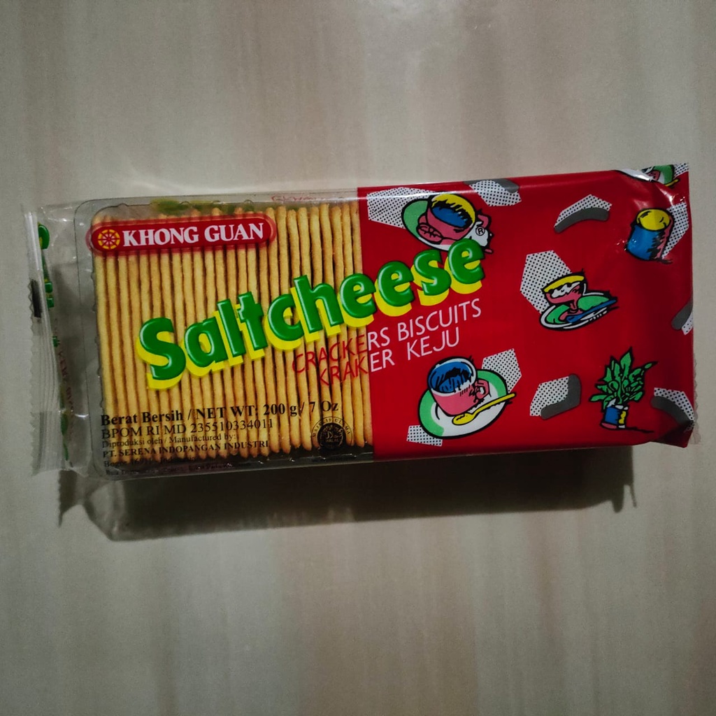 Jual Khong Guan Saltcheese Crakers Original/BBQ/Sweet&Spicy 200gr ...