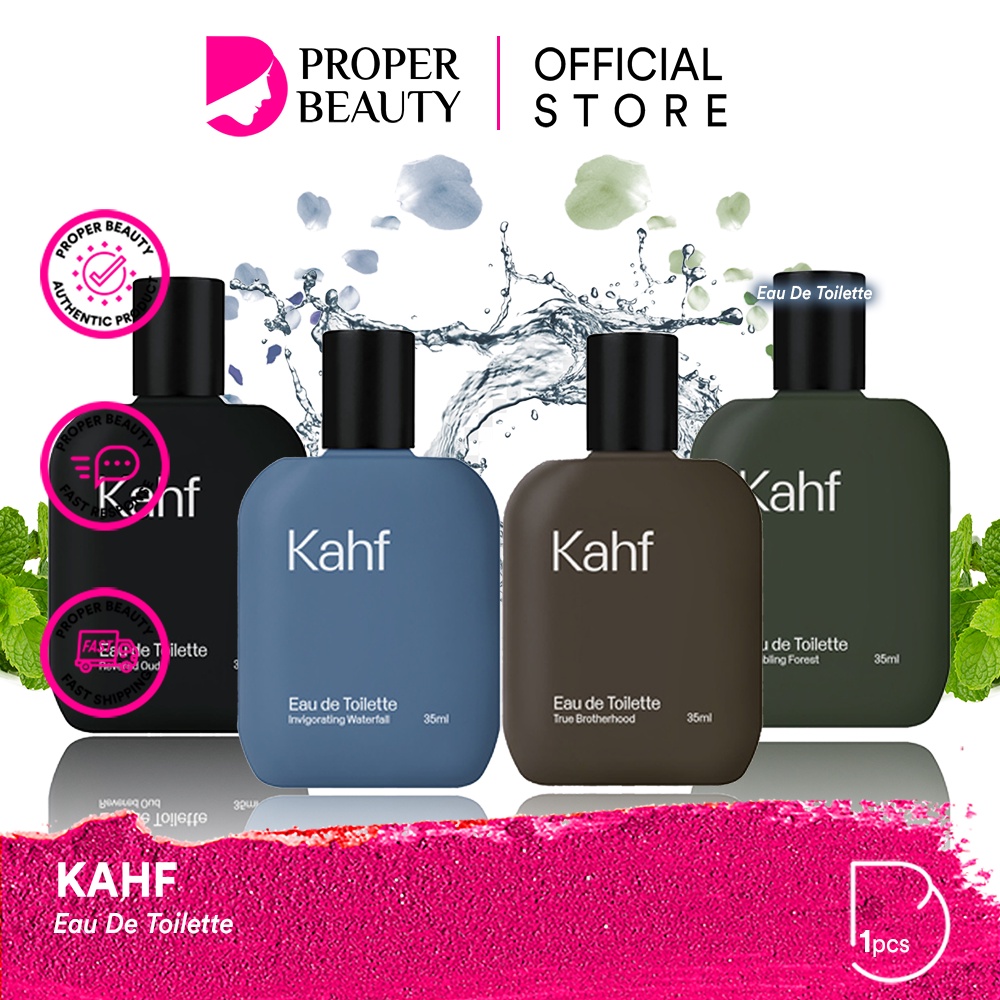 Jual KAHF Eau De Toilette Indonesia / Parfum Pria 35ml 100ml / Revered ...