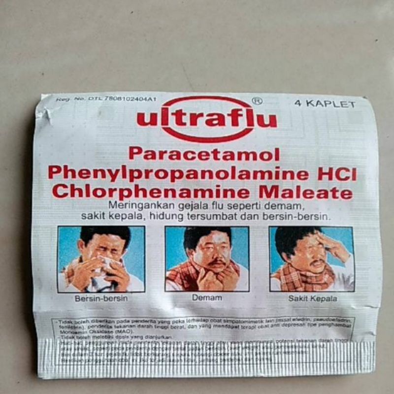 Jual ultraflu tablet 1 strips isi 4 tablet | Shopee Indonesia
