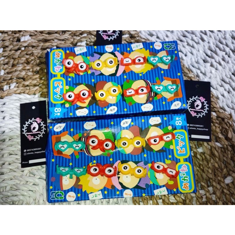 Jual SHS Tusukan Bento, Food Pick model kacamata gemoy, hiasan wajib ...