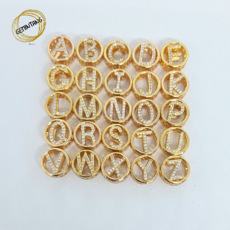 Jual Liontin Huruf Liontin Inisial Liontin Abjad Gelang Tali Pandora ...